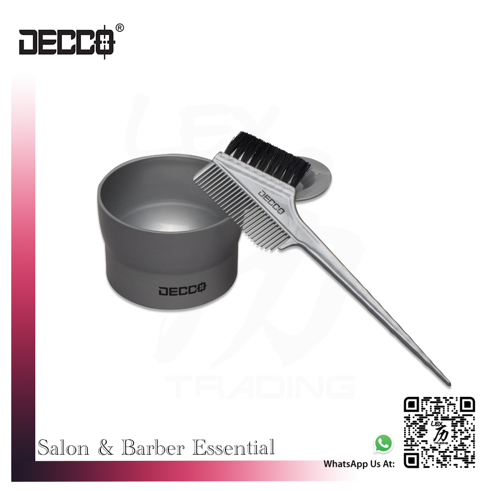 Decco Hair Color Dye Bowl With Brush – Lex Trading